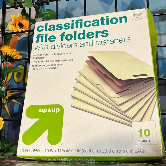Up & Up by Target | Office | New Up Up Classification File Folders With ...